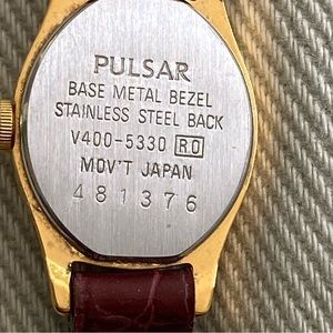 Pulsar | Accessories | Vintage Pulsar Quartz Watch V405330 Made In ...